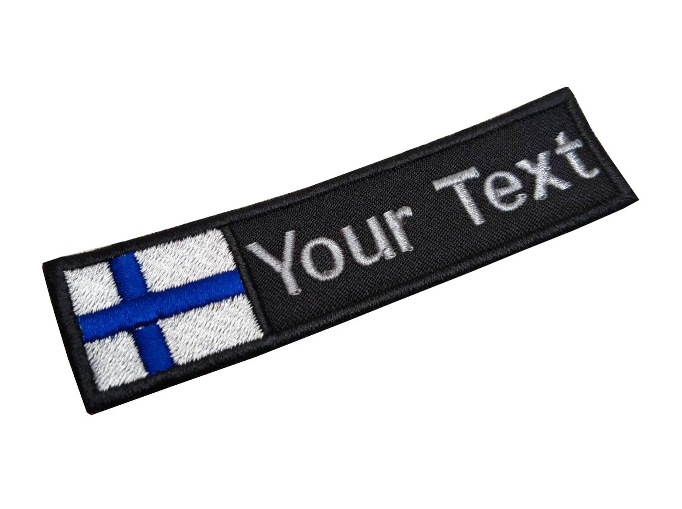 Finland Flag Patch Custom Name Text Finland Flag Patch With Hook ...