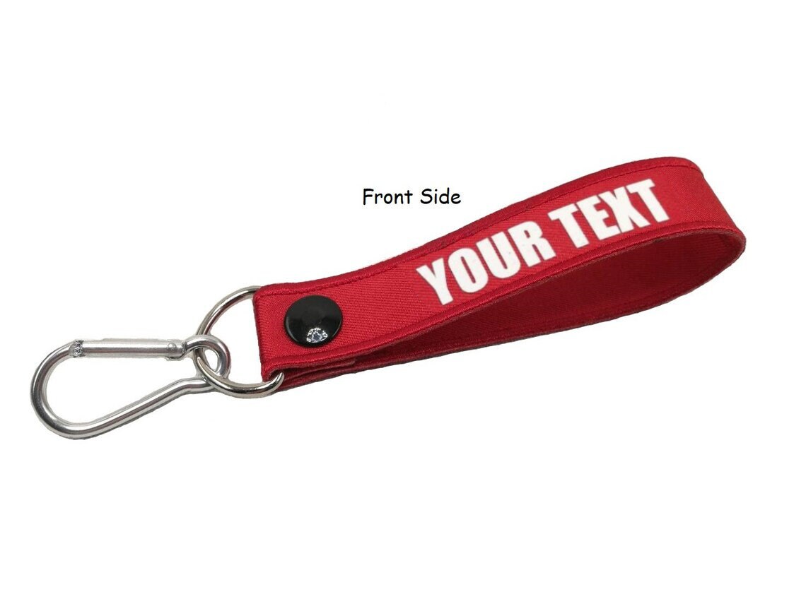 1 Pcs. Key Chain Custom Text Name Text Your Text Motorcycle Biker ...
