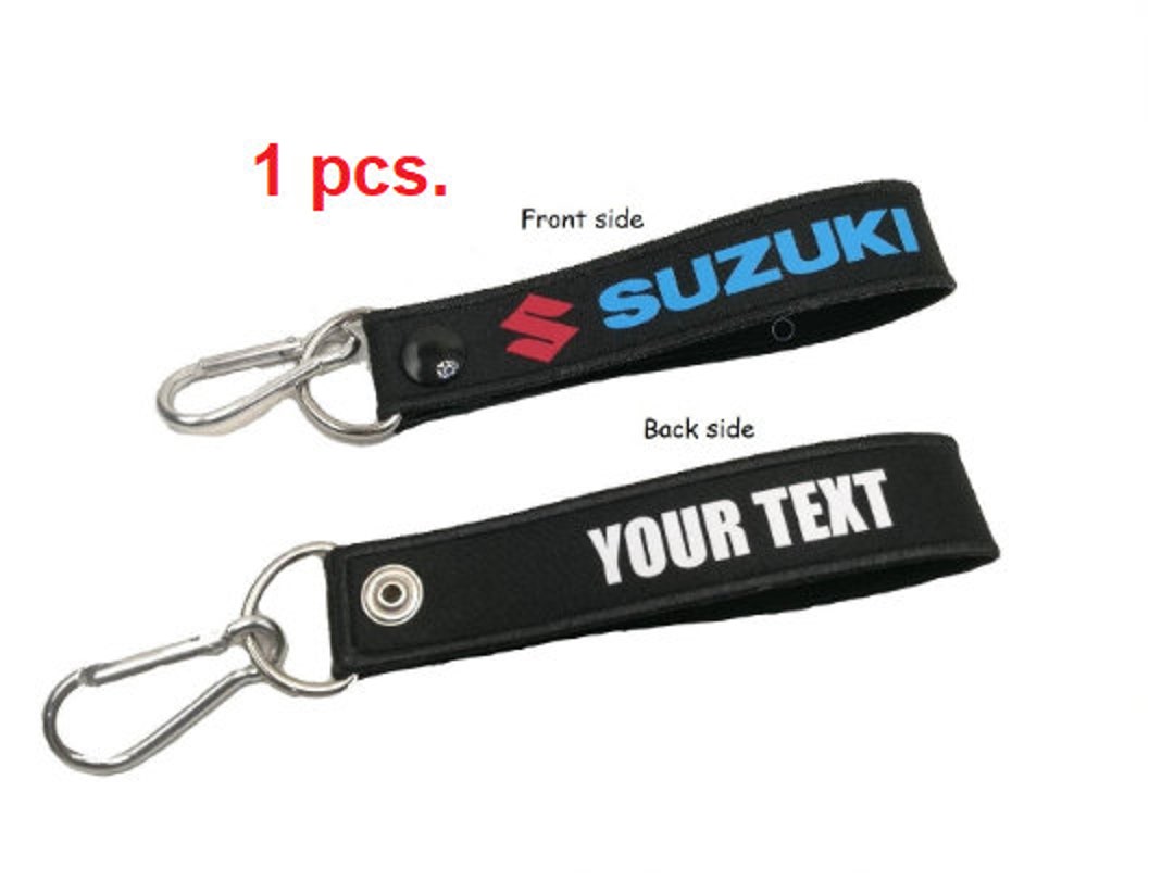 1 Pcs. Suzuki Key Chain Custom Your Text Key Chain Motorcycle Biker ...