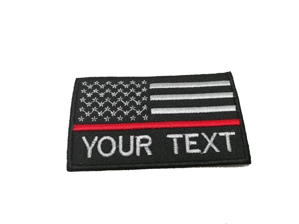 1 Pcs. Custom name Patch Your Text thin red blue white green | Etsy