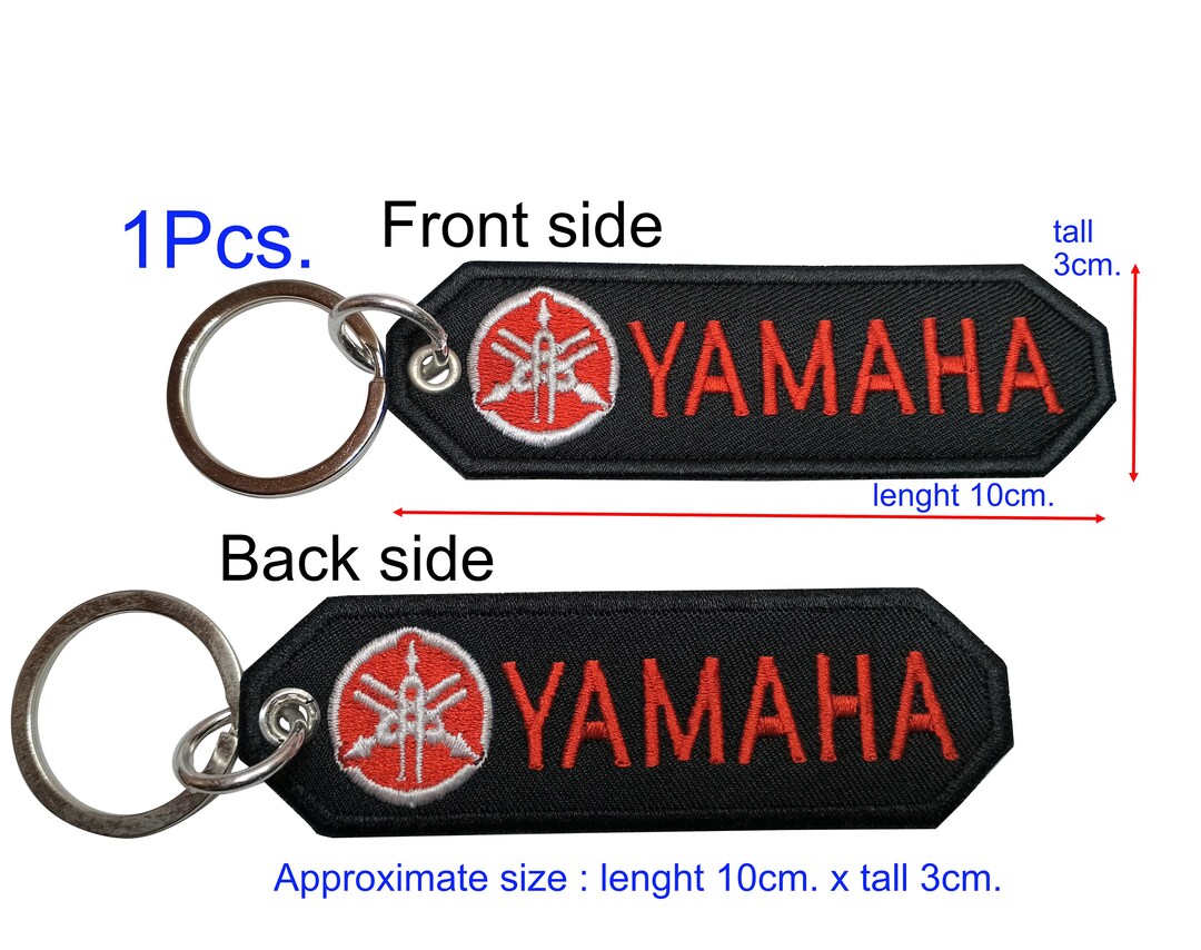 1pcs. Yamaha Embroidered Key Chain Embroidery Both Side Biker ...