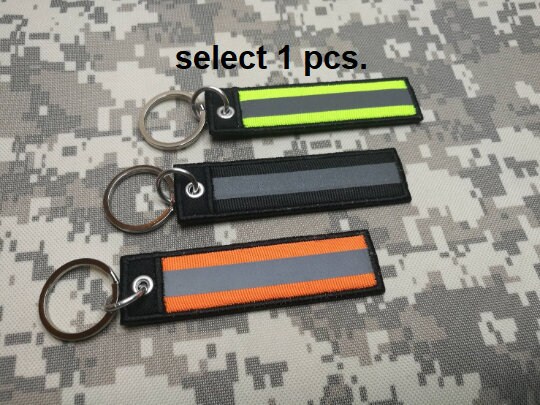 1 pcs.Reflective Key chain Green Orange Black color Motorcycle | Etsy