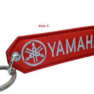 Yamaha Key Chain Embroidery Yamaha Motorcycle Biker Racing Key Chain ...