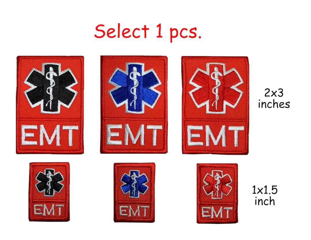 1pcs. EMT EMS Patch Paramedic Medic Rescue Patch Embroidered Patch Sew ...