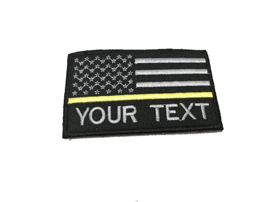 1 Pcs. Custom name Patch Your Text thin red blue white green | Etsy