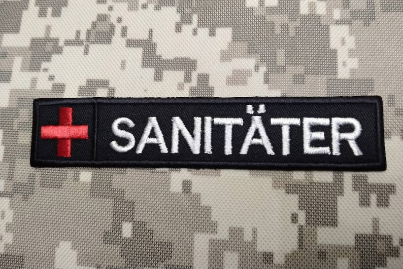 SANITATER Red Cross Patch Medic Patch Paramedic EMS EMT Rescue - Etsy