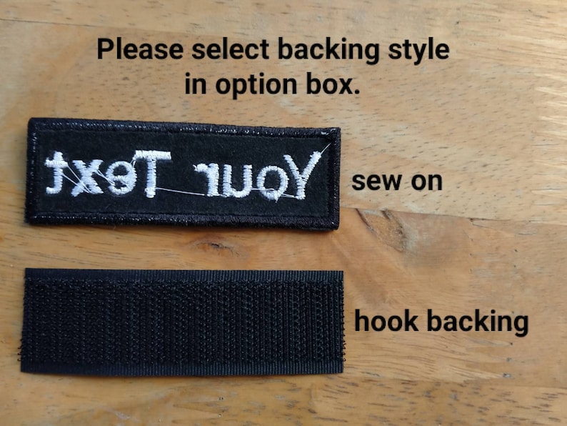 Custom Name Text Name Tape Hebrew Font Embroidered Patch Biker | Etsy