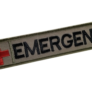 1 Pcs. EMERGENCY Red Cross Patch Rescue Paramedic Med EMS EMT Medic ...