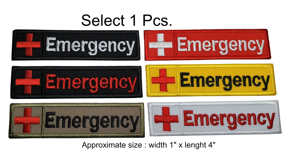 1 Pcs. Emergency Red Cross Patch Firs Aid Paramedic EMS EMT Medic ...