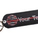 Custom Name Text USA Flag Key Chain Thin Red Line Fire Fighter - Etsy