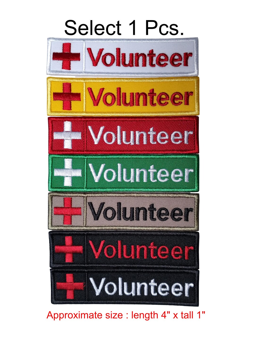 1pcs. Volunteer Red Cross Patch Medic Paramedic EMS EMT EMR Nurse First ...