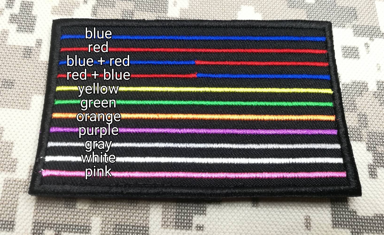 Custom Name Text Patch Thin Blue Line Police SWAT USA Ilinois Flag ...