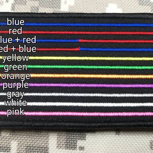 1 Pcs. USA Flag Patch Thin Line Patch Red Blue White Green Pink Yellow ...