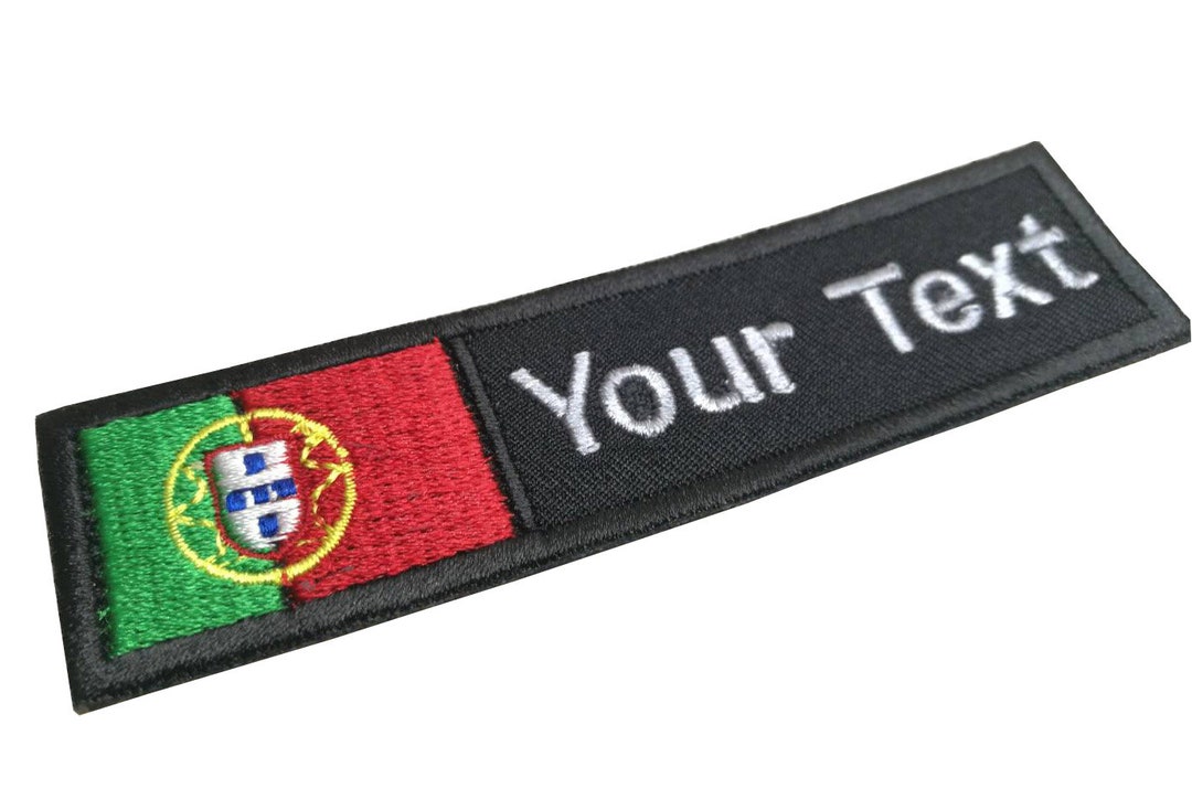 Portugal Flag Patch Custom Name Text Portugal Flag Patch With Hook ...