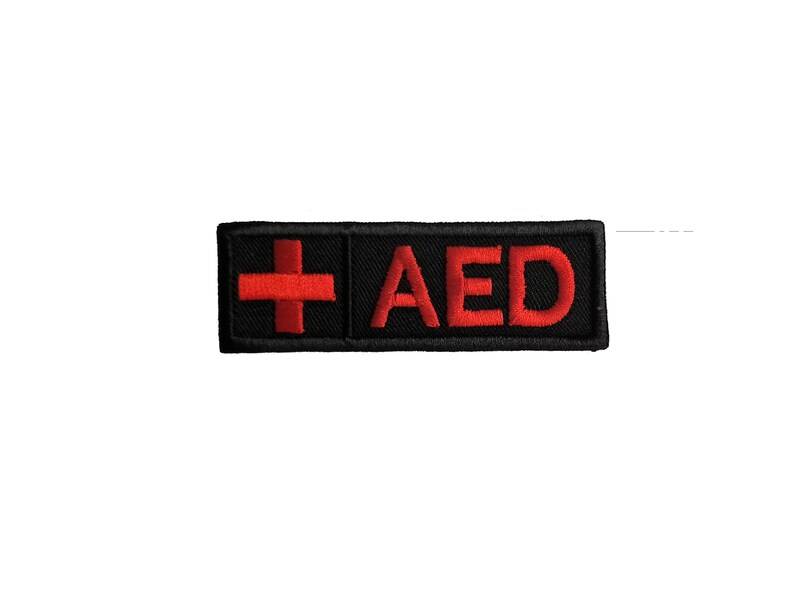 1 Pcs. AED Patch Red Cross Medic Paramedic EMS EMT Rescue Patch Hook ...