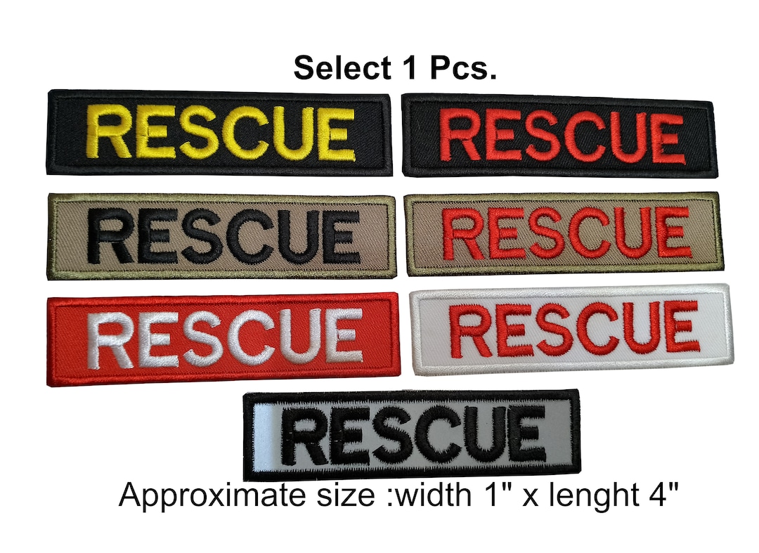 1 Pcs. Rescue Patch Reflective Patch Medic Paramedic EMS EMT Rescue ...