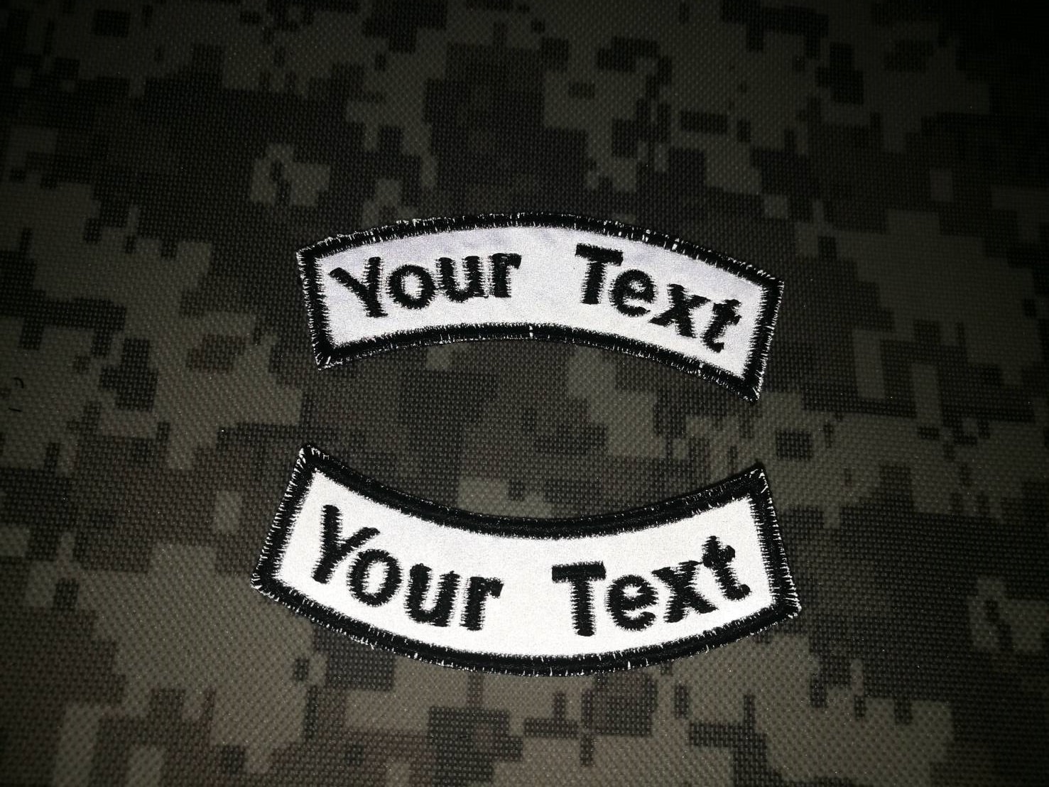 2 Pcs. Curve Custom Name Tag Reflective Name Tag Name Tape - Etsy