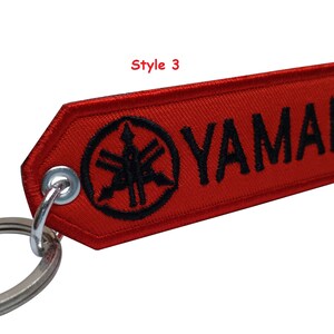 Yamaha Key Chain Embroidery Yamaha Motorcycle Biker Racing Key Chain ...