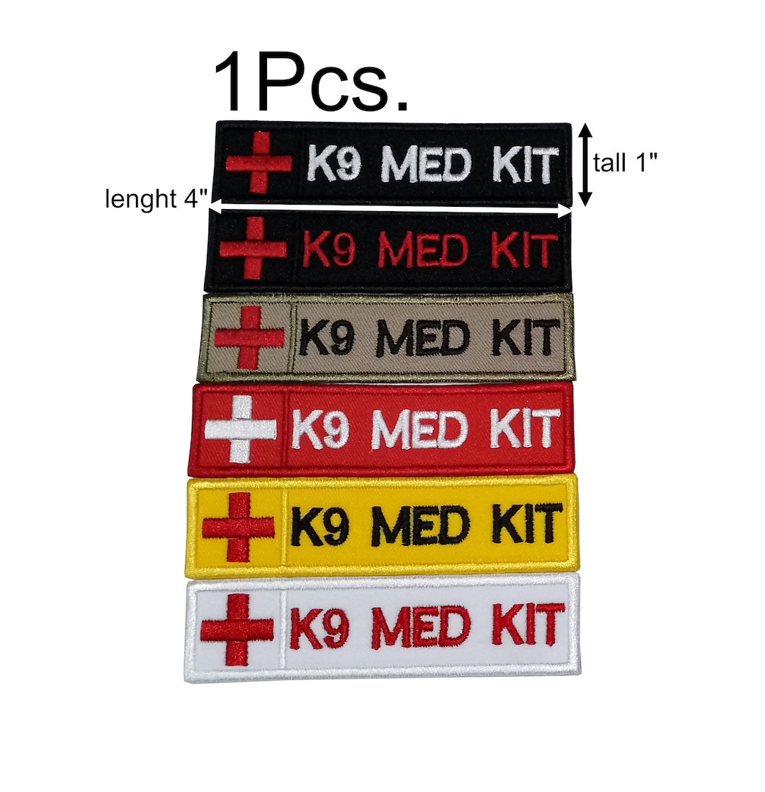 1pcs.red Cross K9 MED KIT Patch Medic Medical Firs Aid Paramedic Ems ...