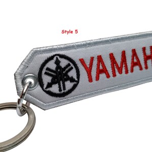 Yamaha Key Chain Embroidery Yamaha Motorcycle Biker Racing Key Chain ...