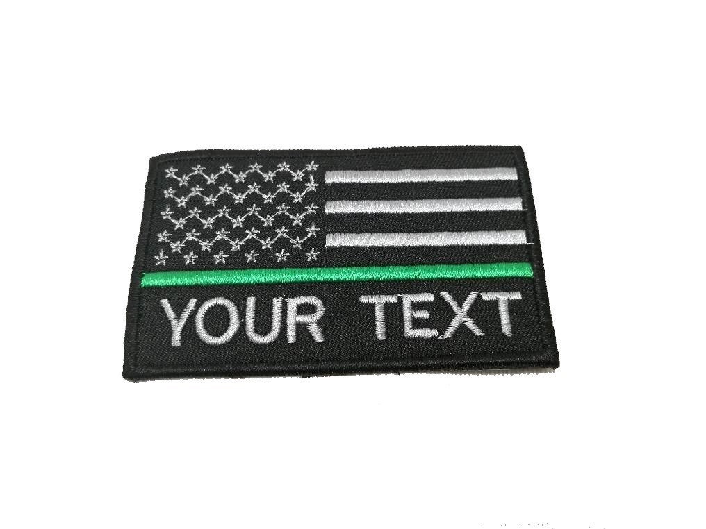 1 Pcs. Custom name Patch Your Text thin red blue white green | Etsy