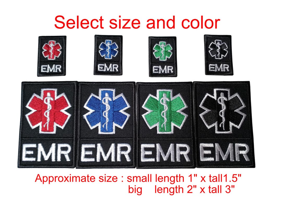 1pcs. EMR EMS EMT Patch Paramedic Medic Rescue Emergency Ambulance ...