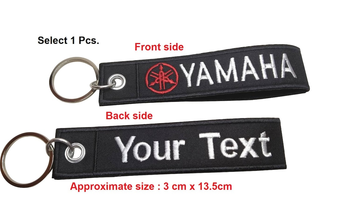 YAMAHA Key Chain Custom Text Name Text YAMAHA Your Text Motorcycle ...