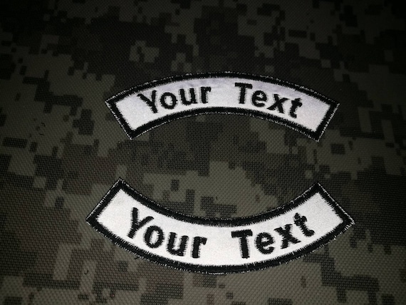 2 Pcs. Curve Custom Name Tag Reflective Name Tag Name Tape | Etsy