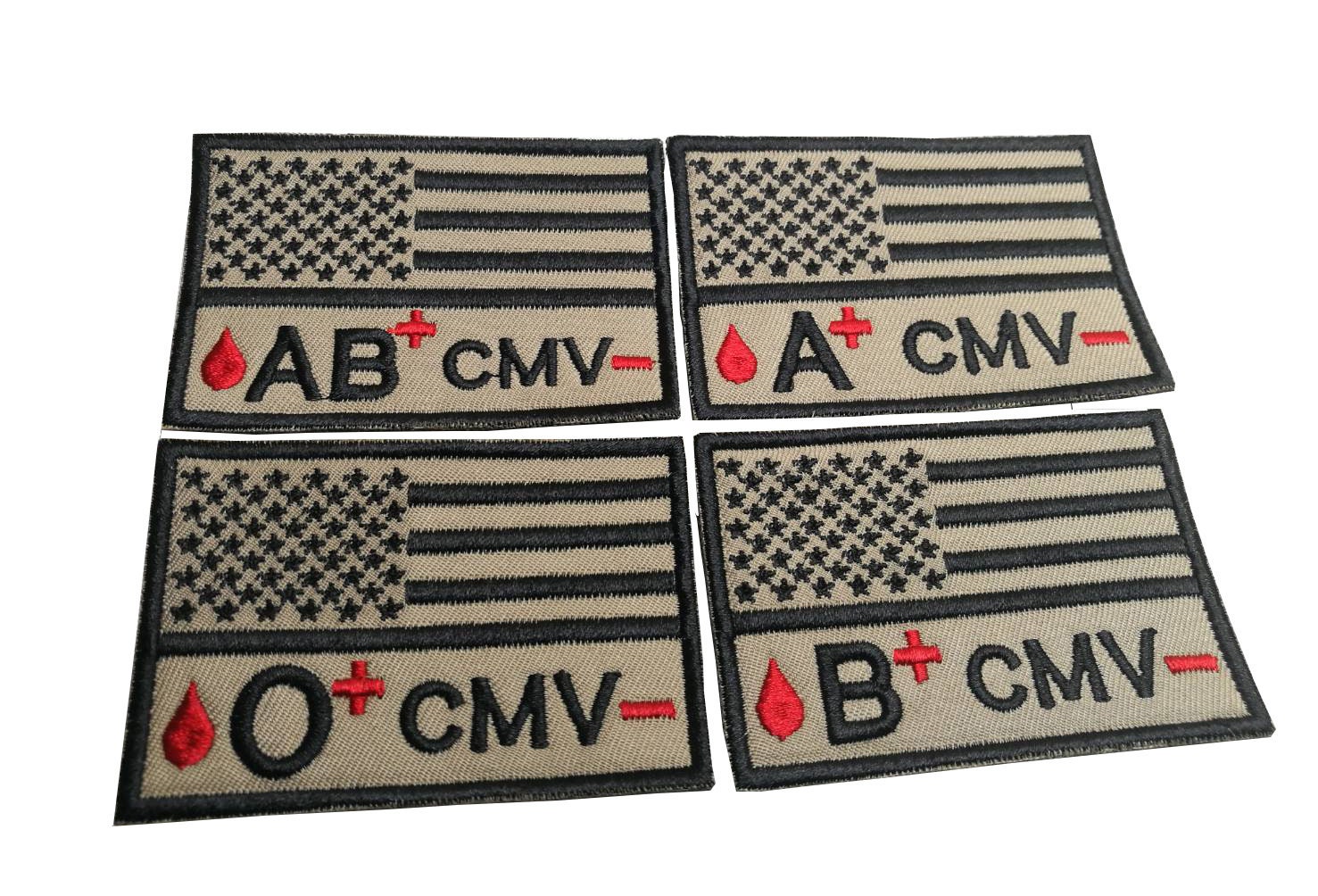 Blood Type CMV USA Flag Blood Type A B O Positive CMV Negative Army ...