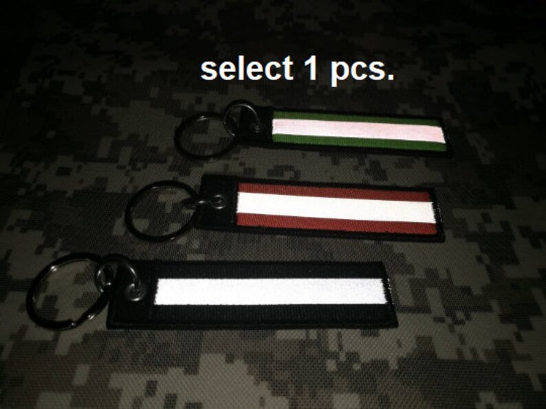 1 Pcs.reflective Key Chain Green Orange Black Color Motorcycle | Etsy