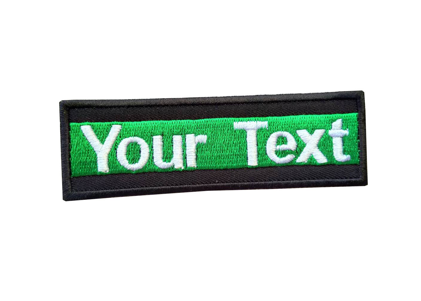 Thin Gray Line Patch Custom Name Text Thin Gray Line Patch - Etsy UK