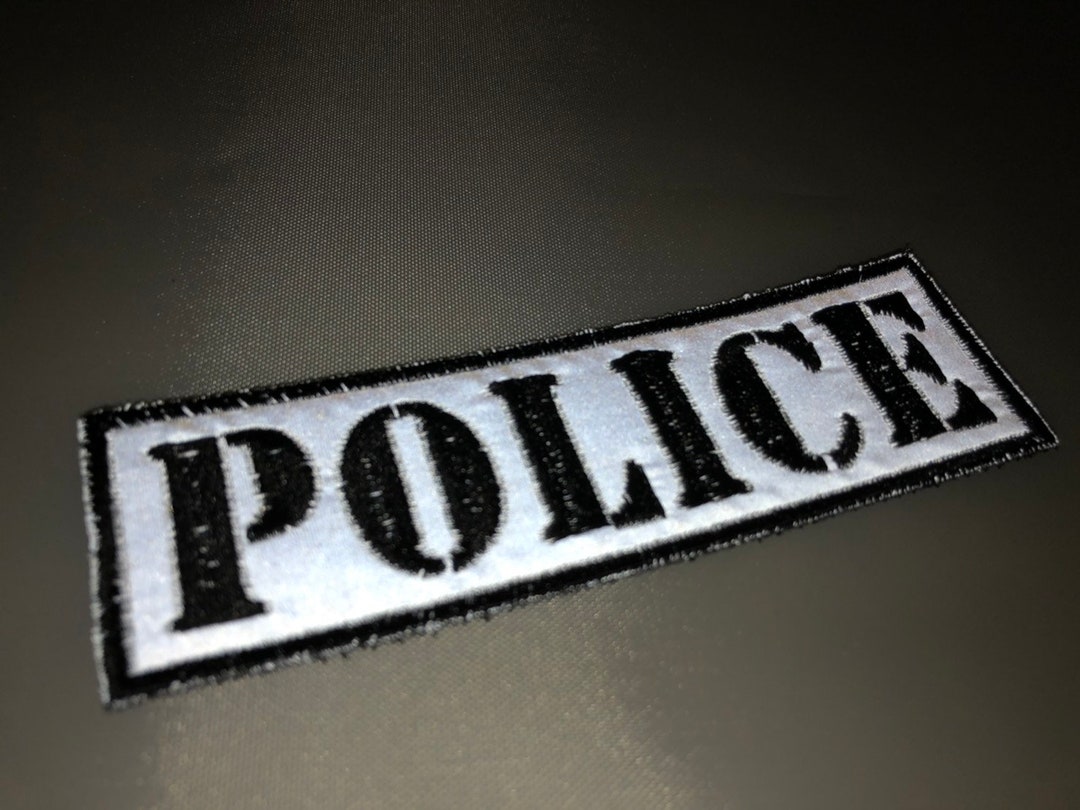 Police Reflective Patch Police Patch Police Tag Fire Fighter D.I.Y ...
