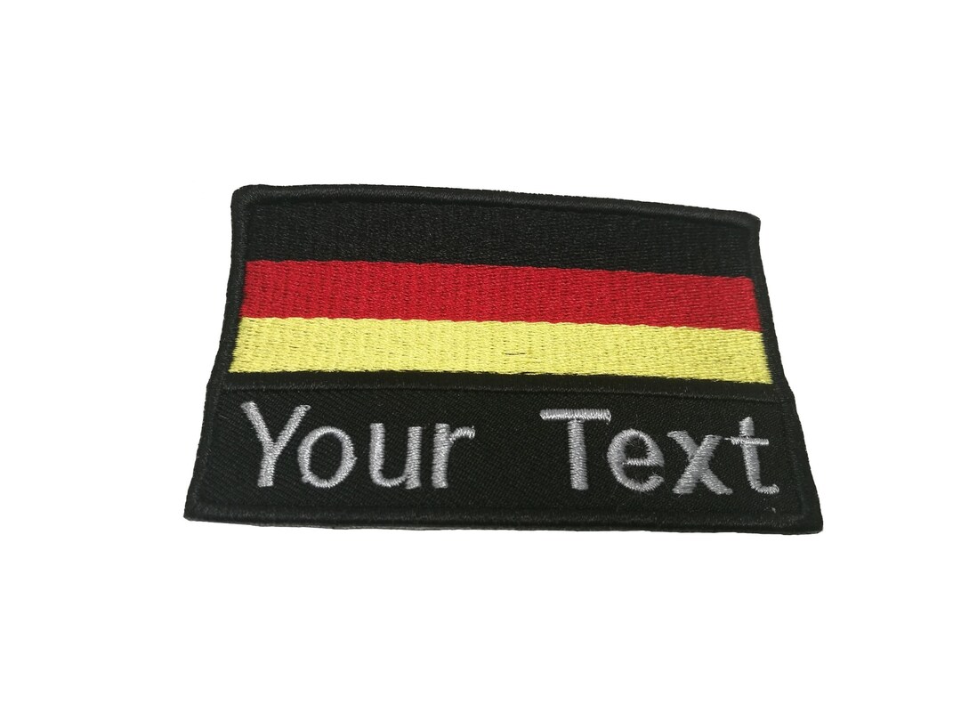Germany Flag Patch Custom Name Text Your Text Patch Germany Flag Patch ...