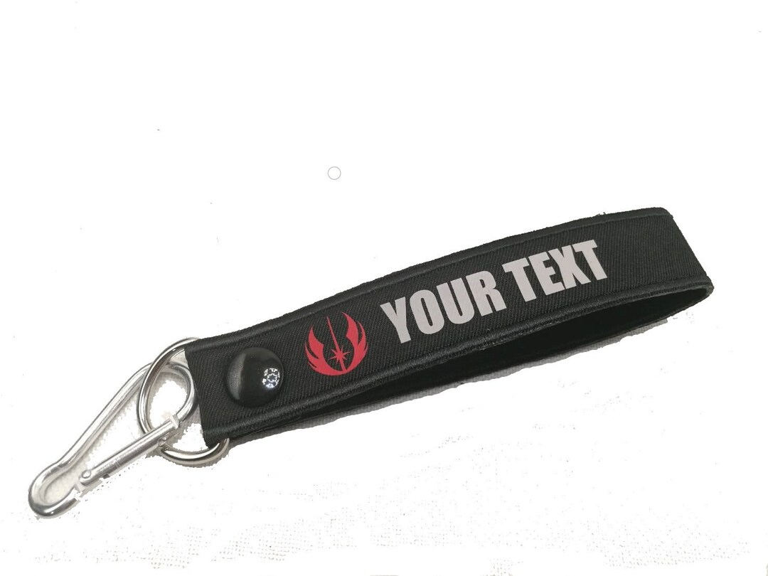 1 Pcs. Star War Jedi Order Key Chain Custom Text Biker Motorcycle ...