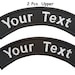 2 Pcs. Curve Custom Name Tag Your Text Name Tag Name Tape Biker ...
