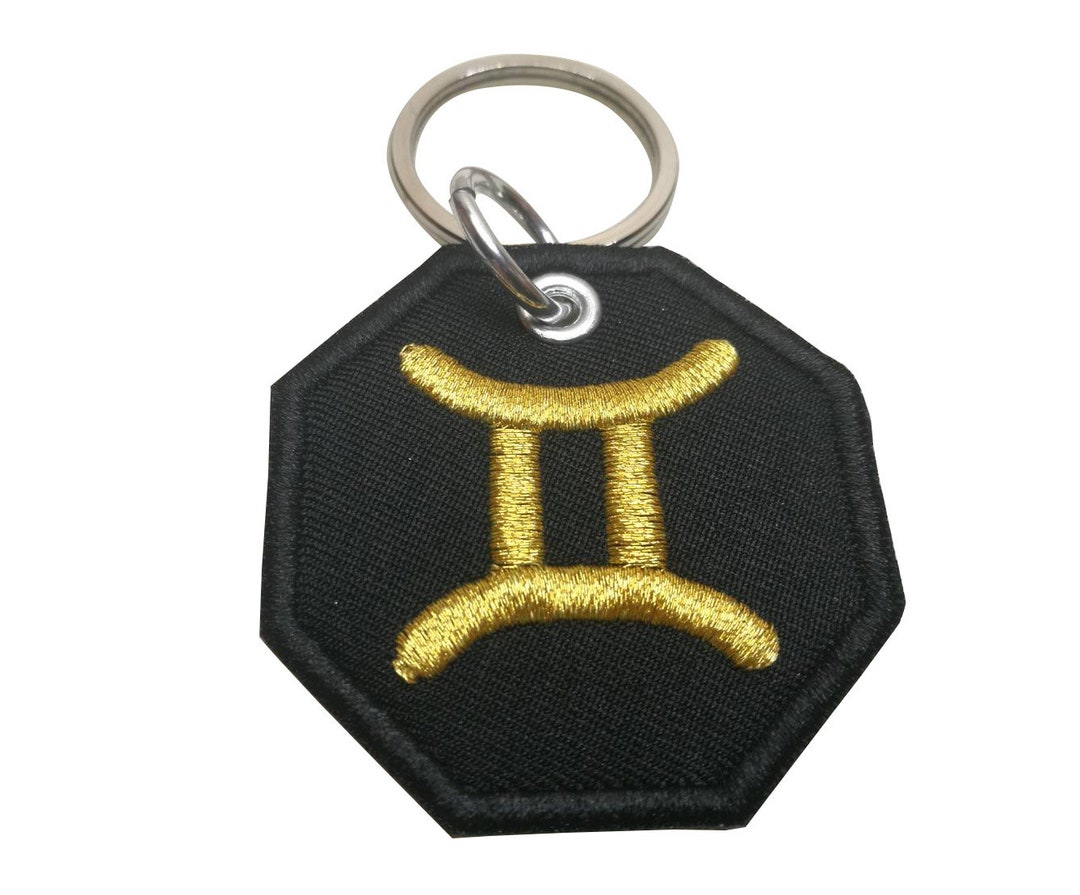 Zodiac Gemini Key Chain Zodiac D.I.Y. Patch Decorate Gemini Glitter ...