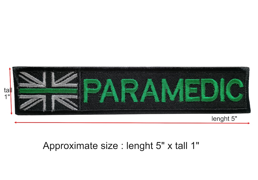 UK Flag PARAMEDIC Union Jack Flag Thin Green Line Ambulance EMT Ems ...