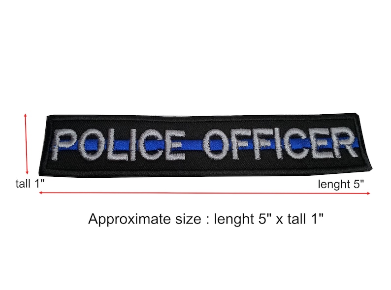 POLICE OFFICER Thin Blue Line Patch Police SWAT Morale Hook - Etsy