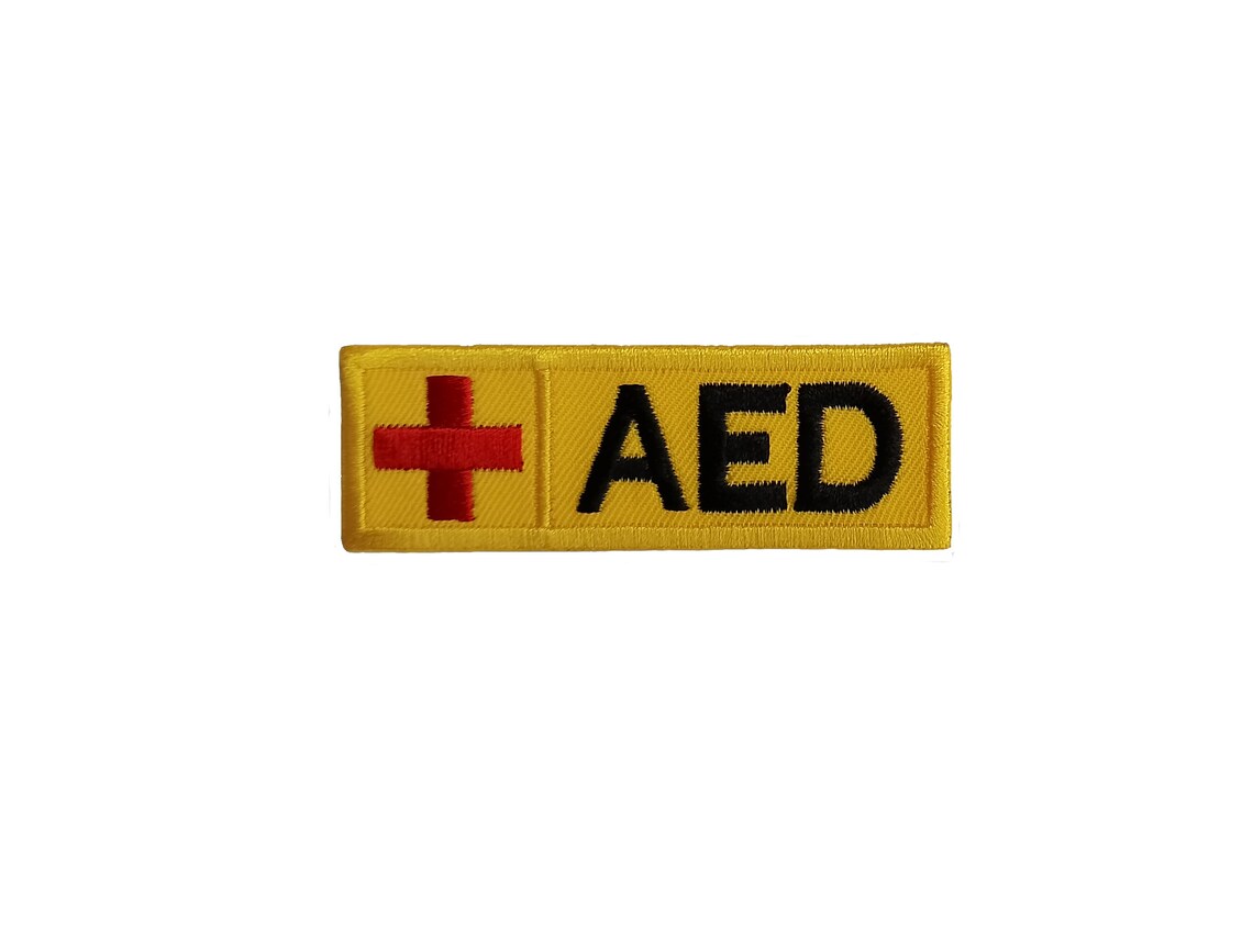 1 Pcs. AED Patch Red Cross Medic Paramedic EMS EMT Rescue Patch Hook ...
