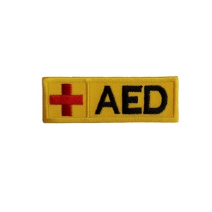 1 Pcs. AED Patch Red Cross Medic Paramedic EMS EMT Rescue Patch Hook ...
