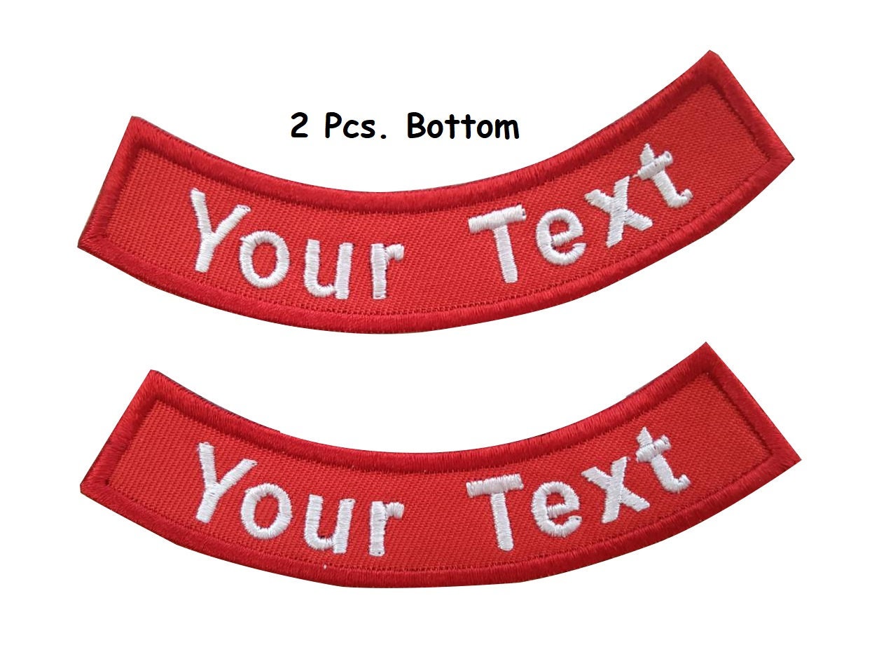 2 Pcs. Curve Custom Name Tag Your Text Name Tag Name Tape | Etsy