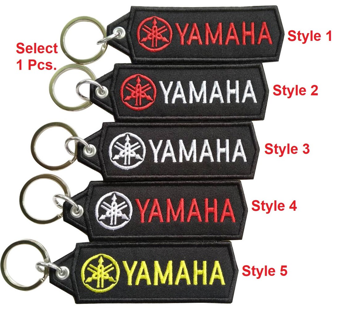 Yamaha Key Chain Embroidery Yamaha Biker Motorcycle Key Chain | Etsy