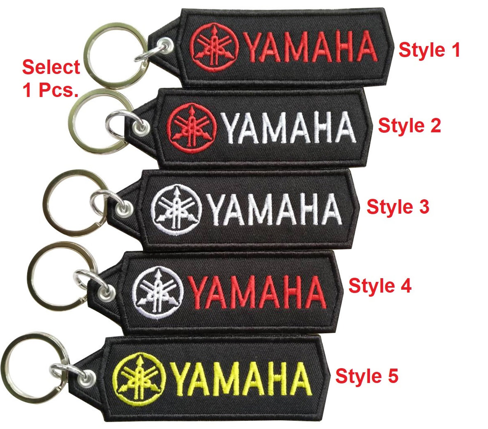 Yamaha Key Chain Embroidery Yamaha Biker Motorcycle Key Chain - Etsy