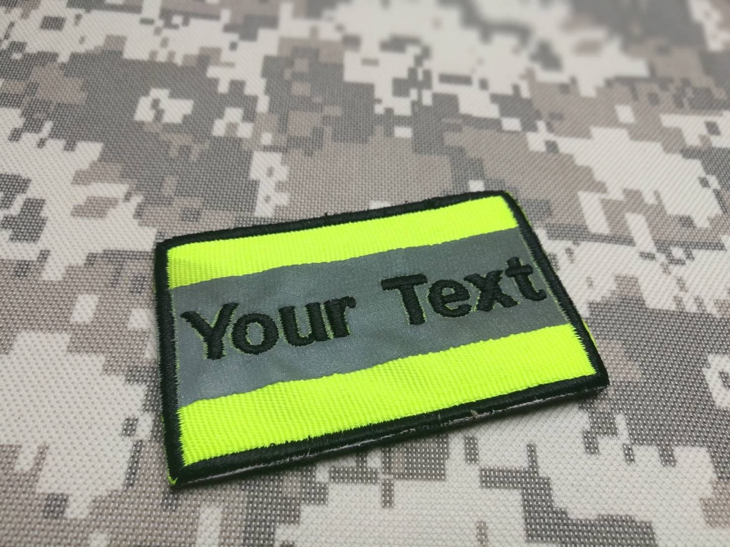 Reflective Patch Your Text Custom Name Text Patch Tag Name Tape Name ...