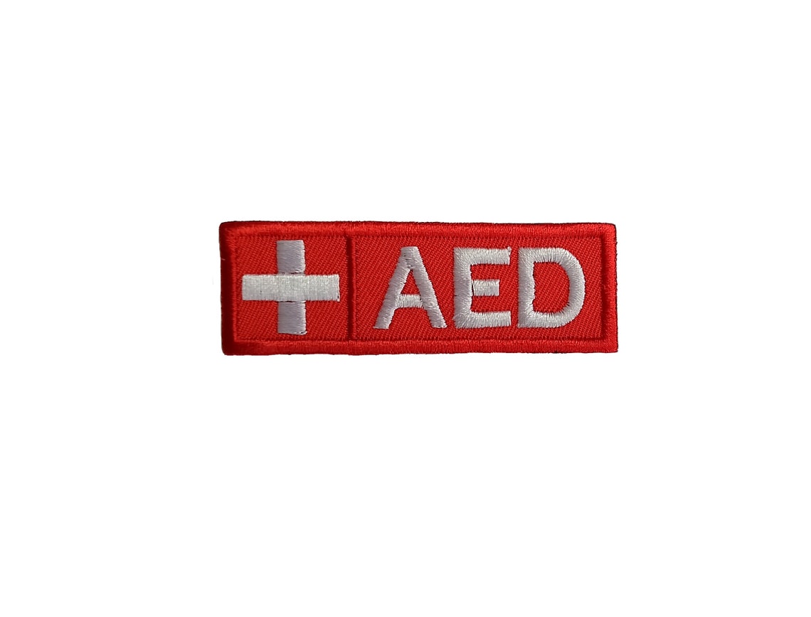 1 Pcs. AED Patch Red Cross Medic Paramedic EMS EMT Rescue Patch Hook ...