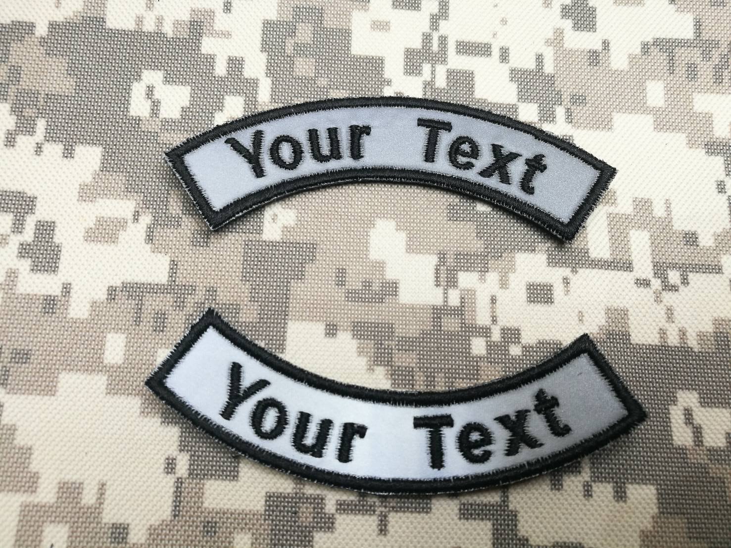 2 Pcs. Curve Custom Name Tag Reflective Name Tag Name Tape - Etsy