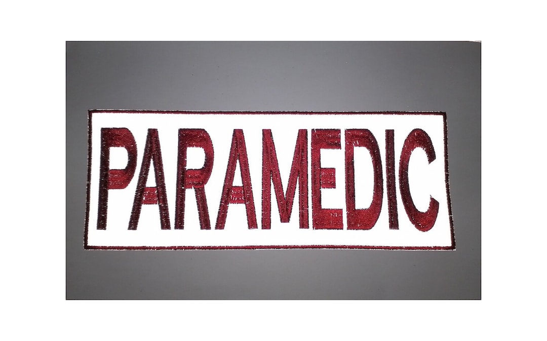 PARAMEDIC Reflective Patch Medic Paramedic EMS EMT Rescue Medical Med ...