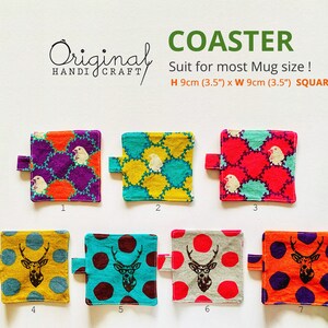 Birds Deers Corner Bookmark Cup Coaster Bookmark Set - Etsy