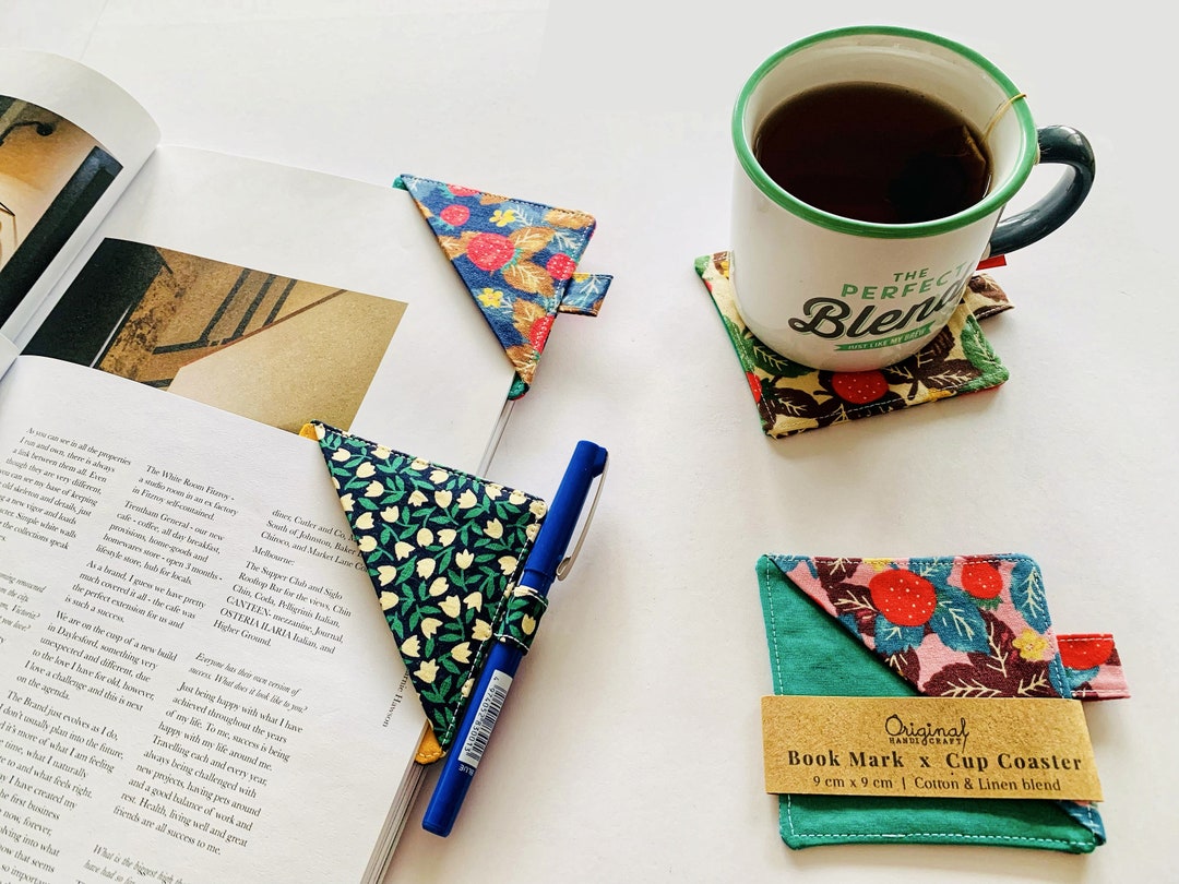 Strawberries, Corner Bookmark, Cup Coaster, Bookmark Set, Coffee Mug ...