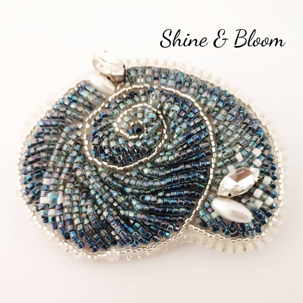 Seashell Brooch - Etsy